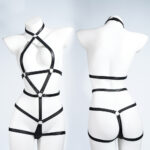 SENMHS コスプレ セクシー エッチ な 過激 ランジェリー スク水 貧乳 エロ レオタード ハイレグ SM PU革 拘束 束縛 萌え 悪魔 誘惑 悩殺 ボディコン エナメル コスチューム ...